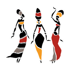 African beautiful women Royalty Free Vector Image