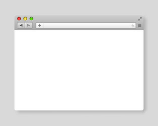 Browser window mock up in trendy flat style Vector Image