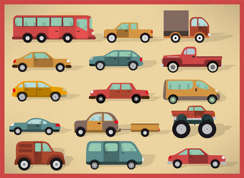 Simple cars Royalty Free Vector Image - VectorStock