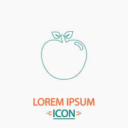 Apple computer symbol Royalty Free Vector Image