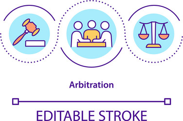 Regulate conflict loop concept icon Royalty Free Vector