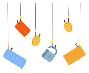 Concept of hacker attack fraud investigation Vector Image