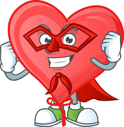 Super hero red cabbage character cartoon Vector Image
