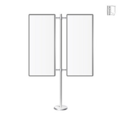 Realistic light box template Royalty Free Vector Image