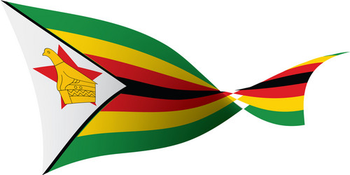 Switzerland and zimbabwe flags for official Vector Image