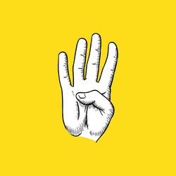 Four Finger Hand Vector Images (over 2,600)