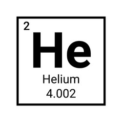 Diagram representation of the element helium Vector Image