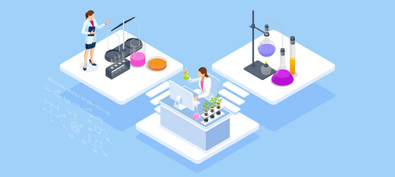 Computer Lab Isometric Laboratory Vector Images (over 450)