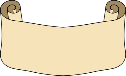 Old paper title scroll Royalty Free Vector Image