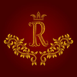 Red R Golden Vector Images (76)