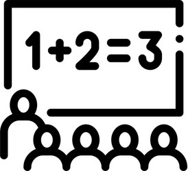 Preschool class children education mathematics Vector Image