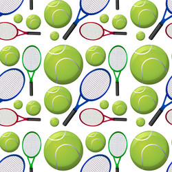 Tennis pattern Royalty Free Vector Image - VectorStock