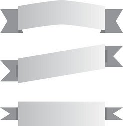 Three ribbon banner vintage sign Royalty Free Vector Image