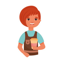 Girl Coffee Barista Vector Images (over 540)