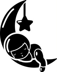 Sleeping girl icon cartoon style Royalty Free Vector Image