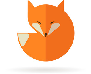 Fox icons and elements Royalty Free Vector Image