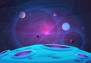 Realistic planets solar system planet space Vector Image