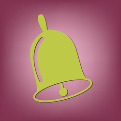 Bell first call a symbol of the school Royalty Free Vector