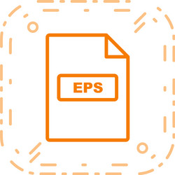 Eps icon Royalty Free Vector Image - VectorStock