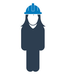 Male worker icon flat style eps Royalty Free Vector Image