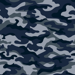 Military camouflage seamless pattern blue colors Vector Image