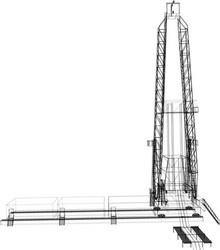 Installation for drilling rig symbol mining bore Vector Image