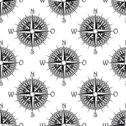 Seamless pattern vintage bicycle and flowers Vector Image