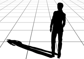 Man at crossroads Royalty Free Vector Image - VectorStock