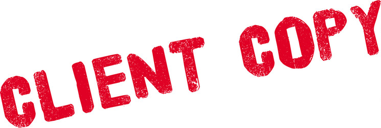 Client copy rubber stamp Royalty Free Vector Image
