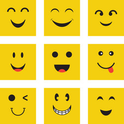 Emoticon graphic design template Royalty Free Vector Image
