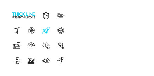 Friction thick line icon Royalty Free Vector Image