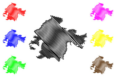 Shi yomi district arunachal pradesh state Vector Image