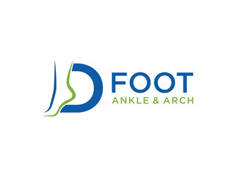 Foot feet podiatric logo icon template Royalty Free Vector