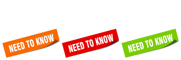 Need to Know Vector Images (over 190)