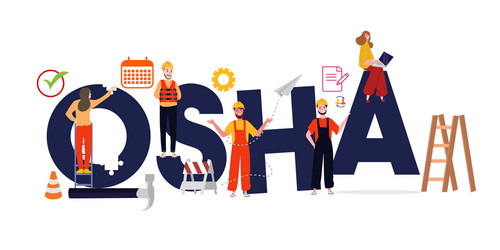 Poster design for world day safety health Vector Image