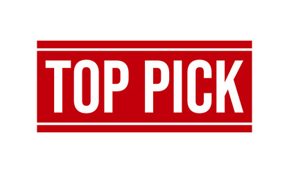 Top pick rubber stamp seal Royalty Free Vector Image