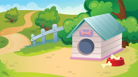 Fun background of dog booth Royalty Free Vector Image