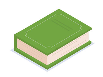 Isometric book icon Royalty Free Vector Image - VectorStock