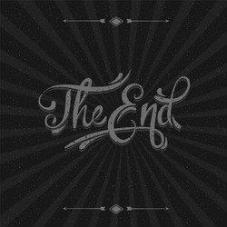 Movie ending screen background Royalty Free Vector Image