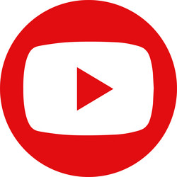 Youtube log is a video sharing website Royalty Free Vector