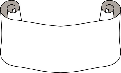 Old paper title scroll Royalty Free Vector Image