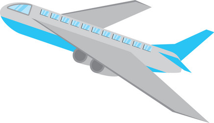 Isolated airplane taking off Royalty Free Vector Image