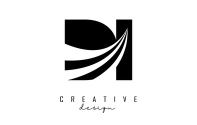 Creative colorful letters di d i logo Royalty Free Vector