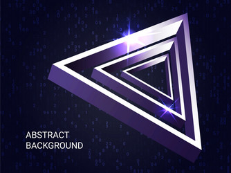 Metal triangles sparkle on background Royalty Free Vector