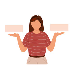 Conversation between two people cartoon Royalty Free Vector