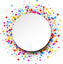 Round background with drops Royalty Free Vector Image