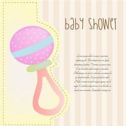 Baby document design Royalty Free Vector Image