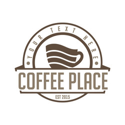 Drip coffee logo cafe Royalty Free Vector Image