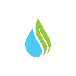 Natural spring water logo labels and stickers Vector Image