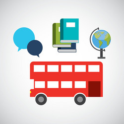 Learn english online icon Royalty Free Vector Image